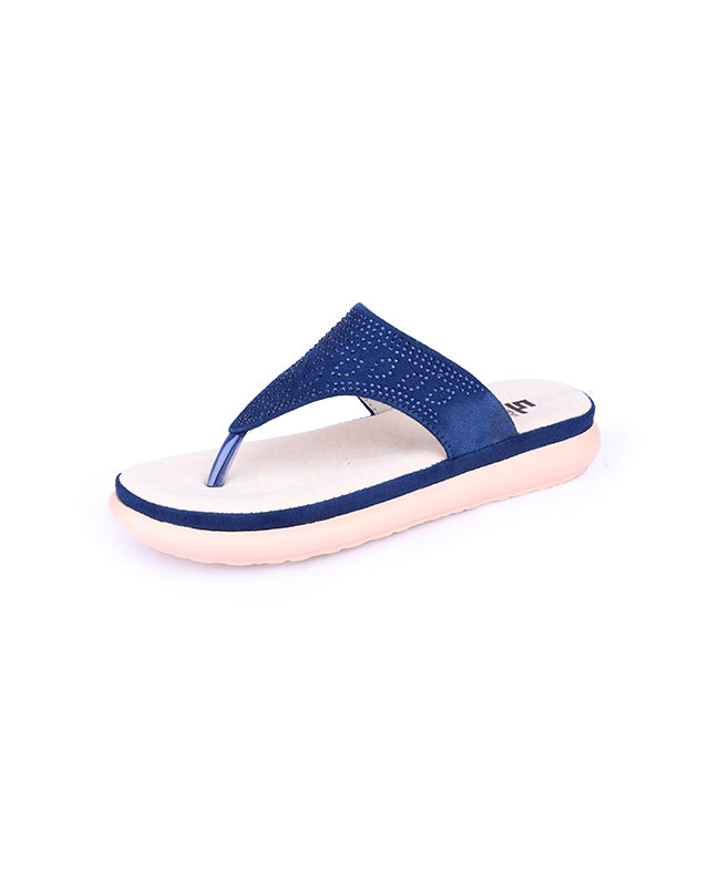 ladies heel comfort blue chappals 105843 – Sreeleathers Online Kolkata