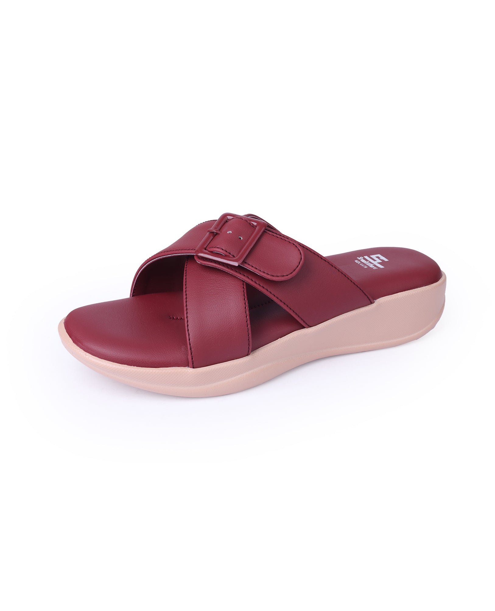 ladies heel cherry chappals 28010 – Sreeleathers