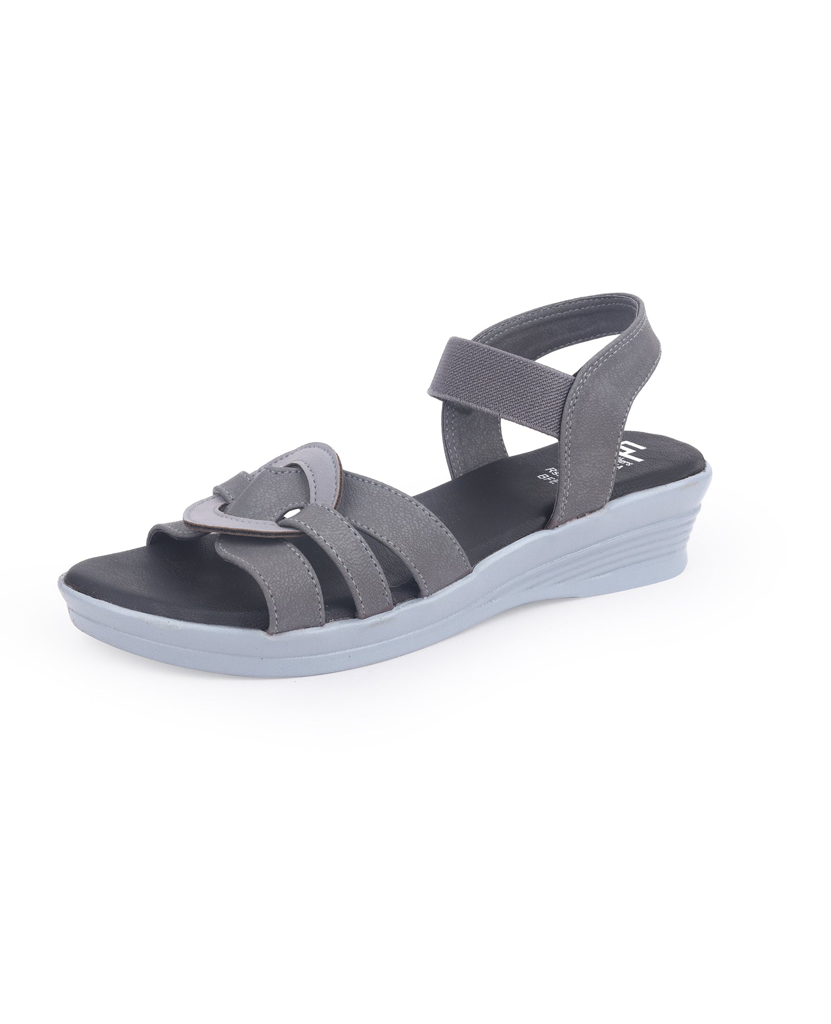 Ladies gray heel sandals 28716 – Sreeleathers Ltd