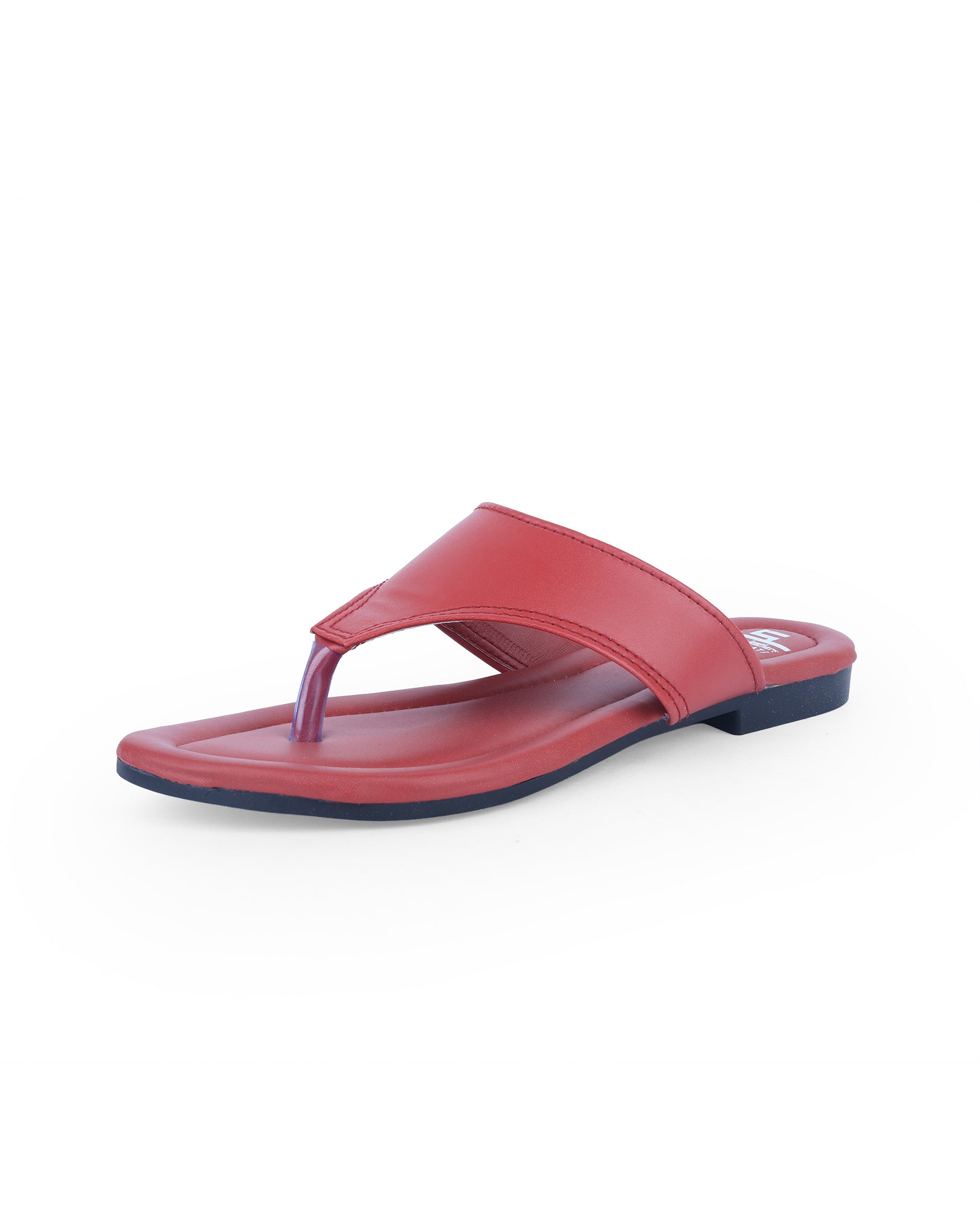 ladies red flat chappals 303309 – Sreeleathers Kolkata Trusted footwear ...