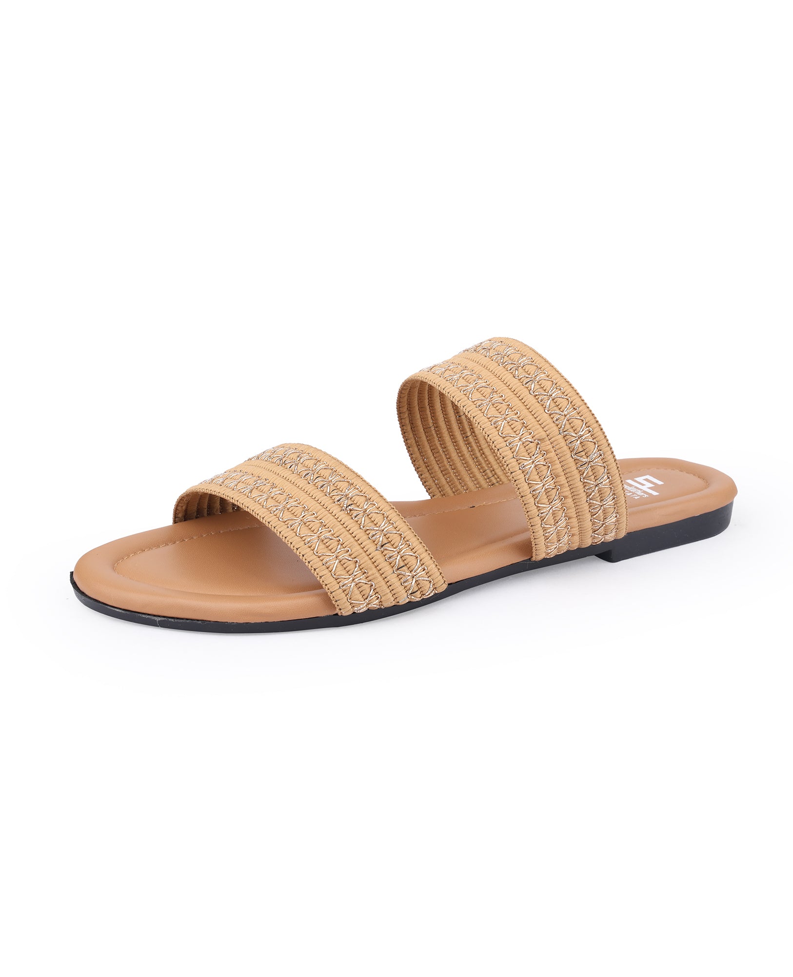 Ladies flat chappals tan 303311 – Sreeleathers Kolkata Trusted footwear ...